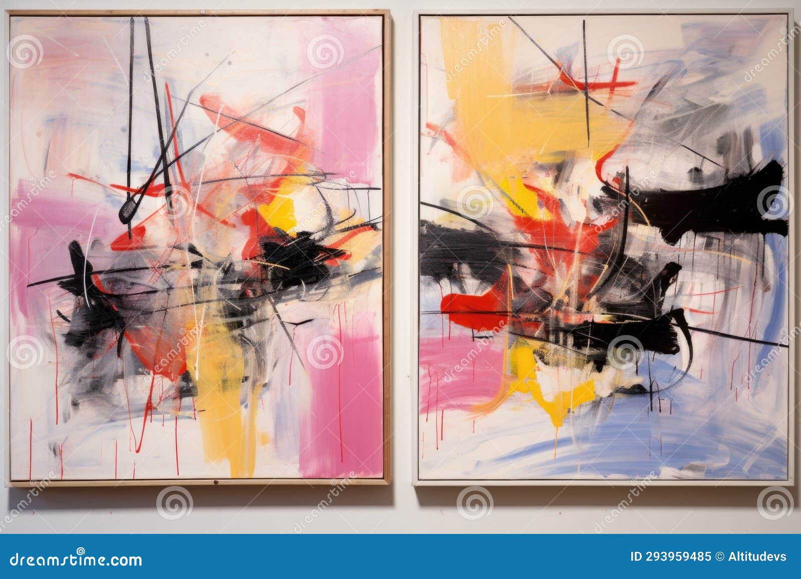 Two Identical Paintings, One Signed Original, One Fake Stock ...