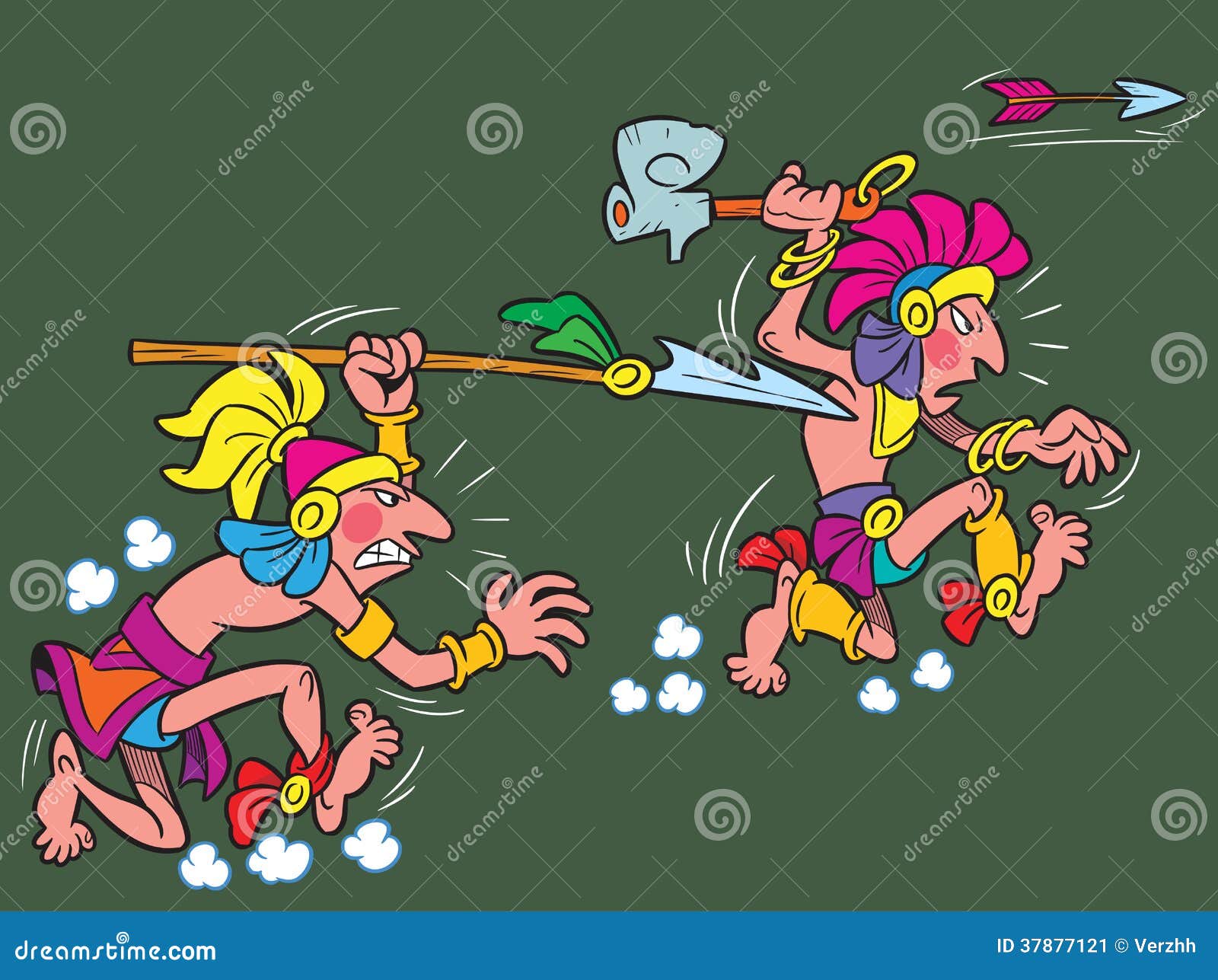 Two indian cartoon stock vector. Illustration of unity - 37877121