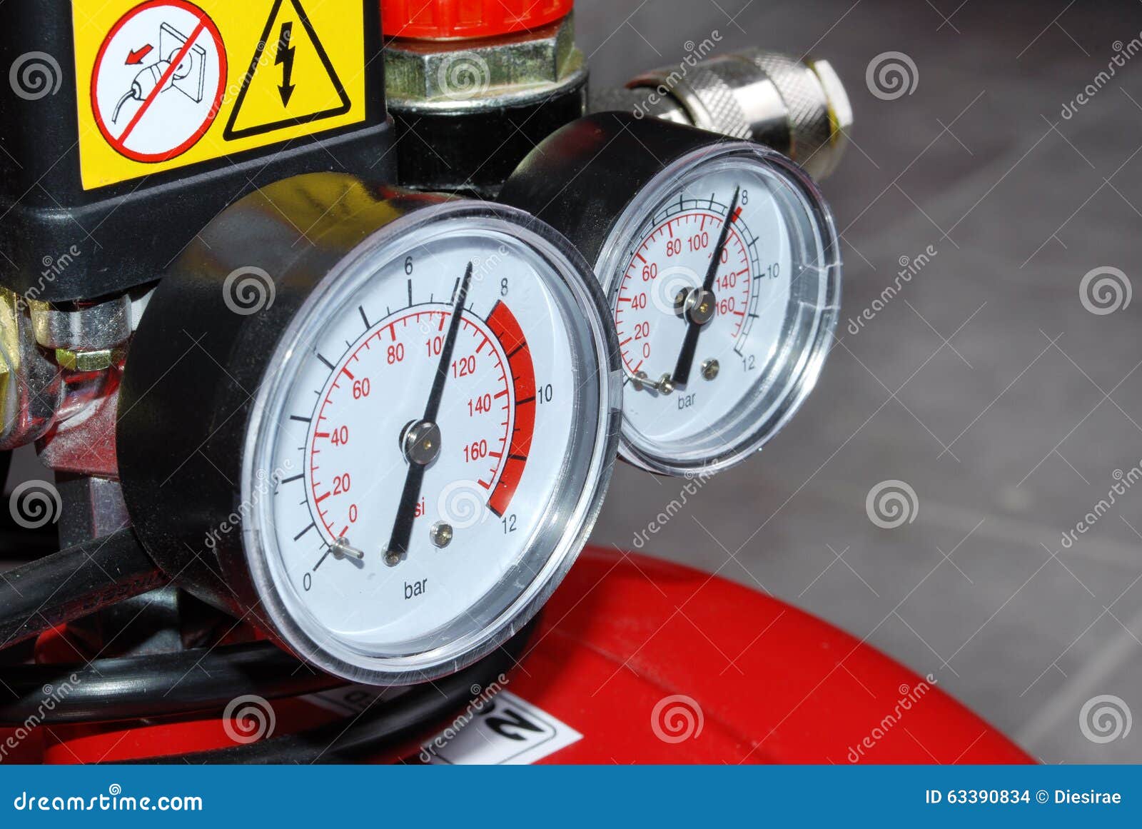 Two indicators stock photo. Image of metal, detectors - 63390834