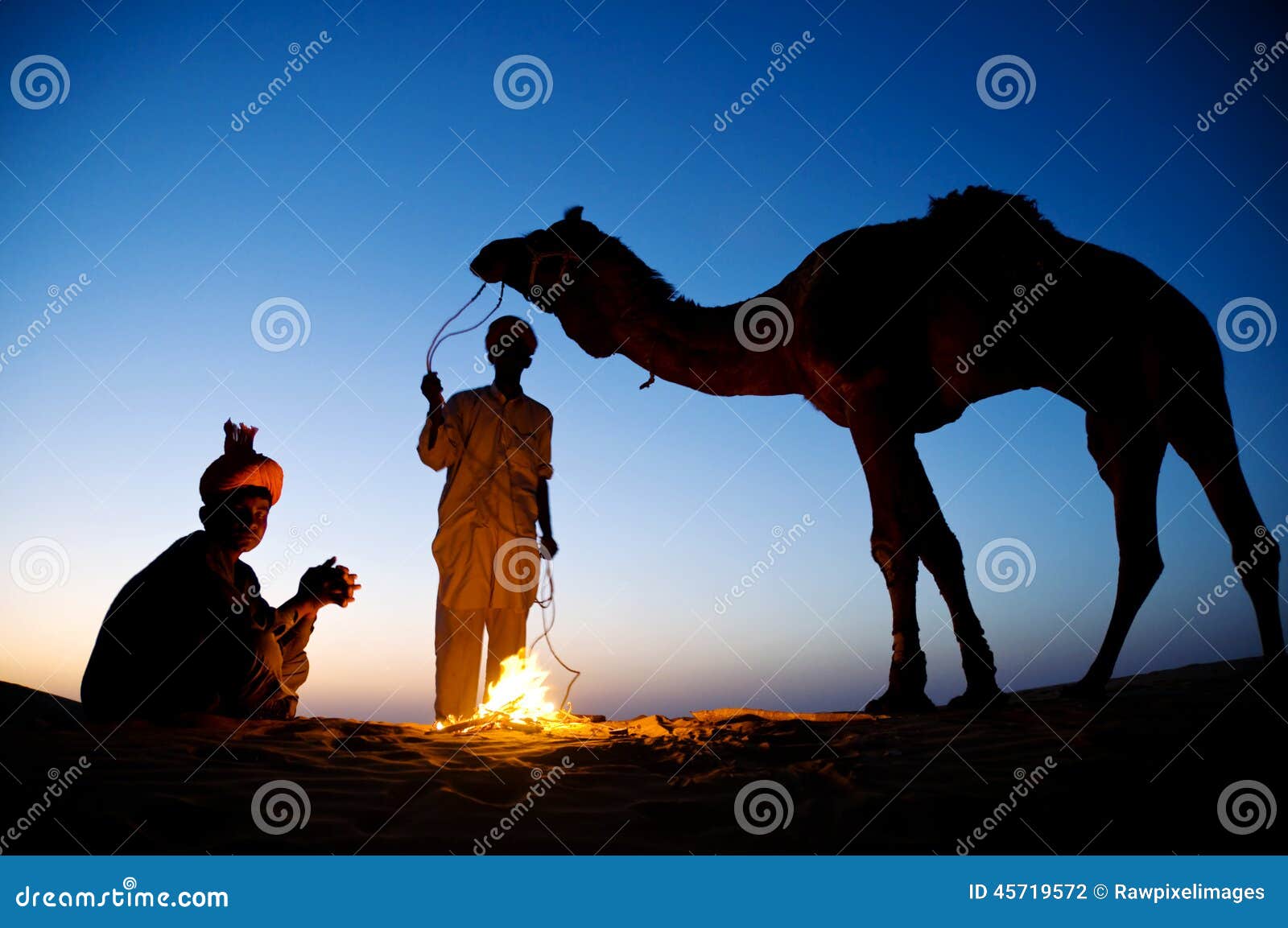 Two Indigenous Indian Resting by the Bon Fire Stock Photo - Image of ...