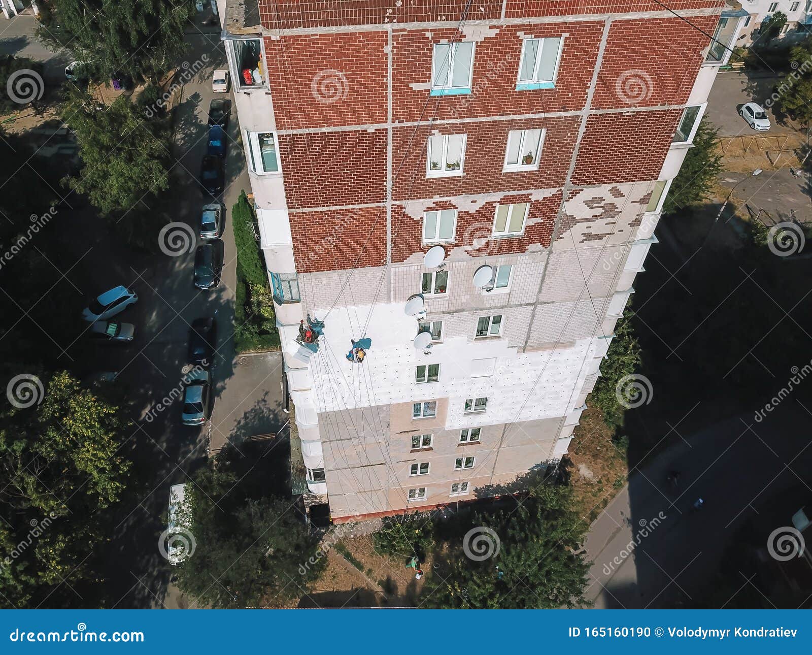 Two Industrial Climbers Makes Warming at Home. Workers Warming the ...