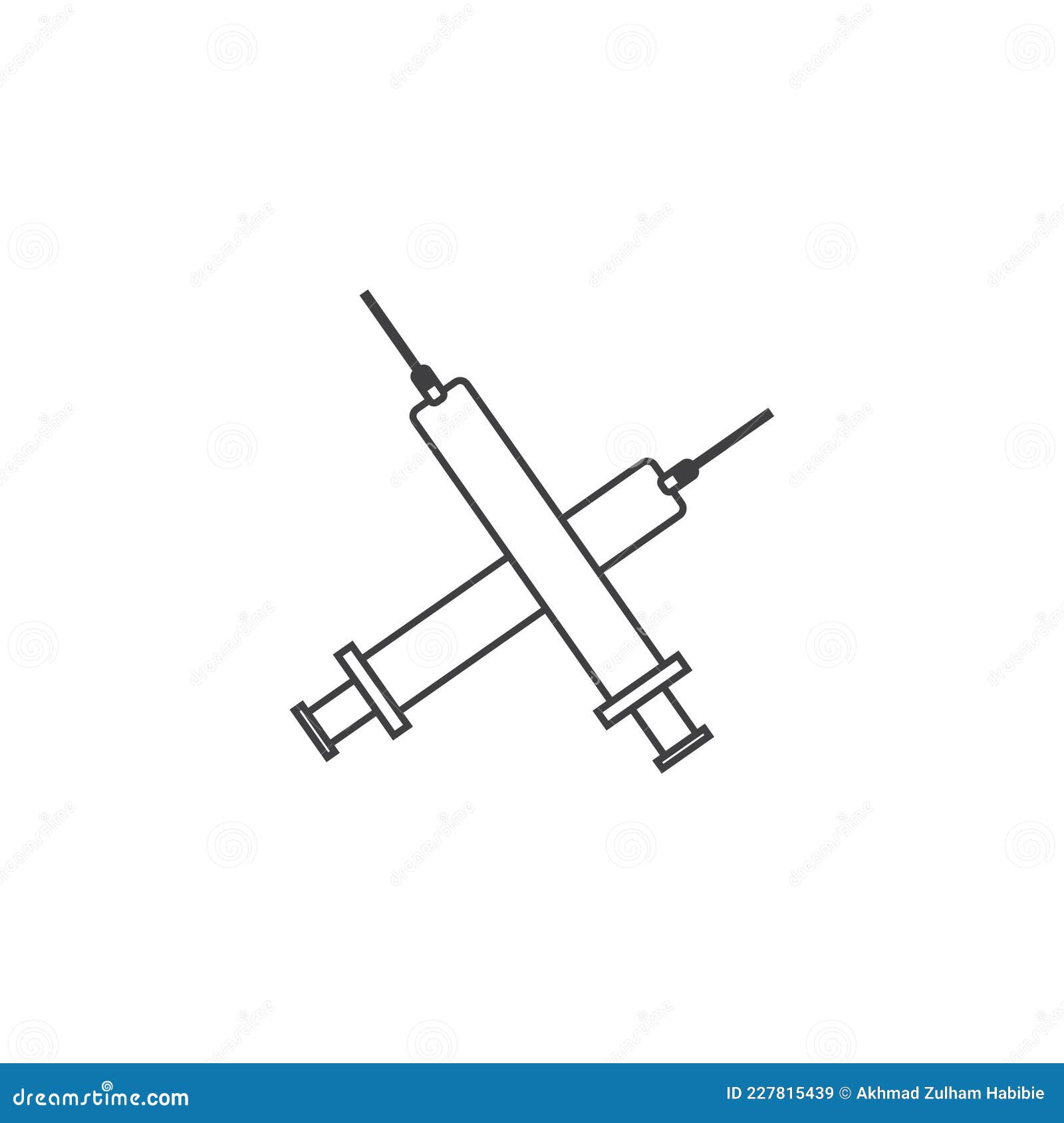 Two Injections Icon Vector Design Stock Vector - Illustration of ...
