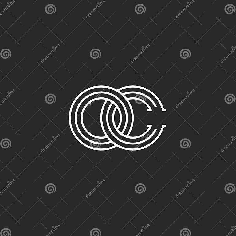 Two Intersection Letters OC Logo Monogram, CO Emblem Infinity Symbol, O ...
