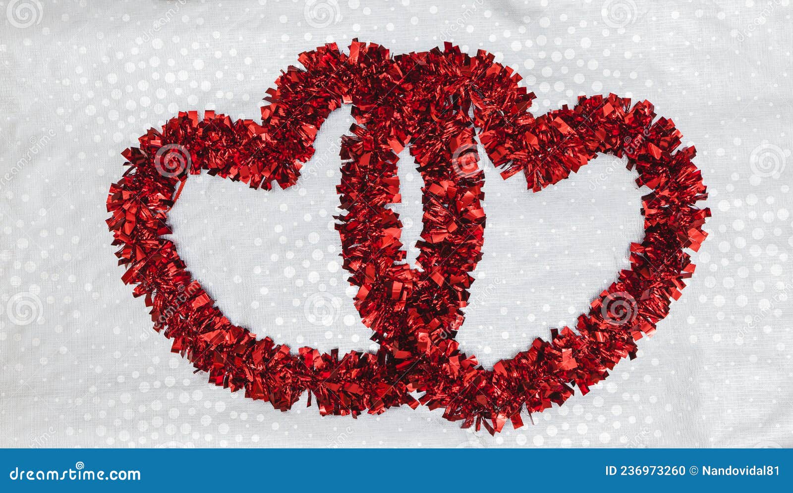 Two Intertwined Decorative Hearts Stock Photo - Image of happy, date ...