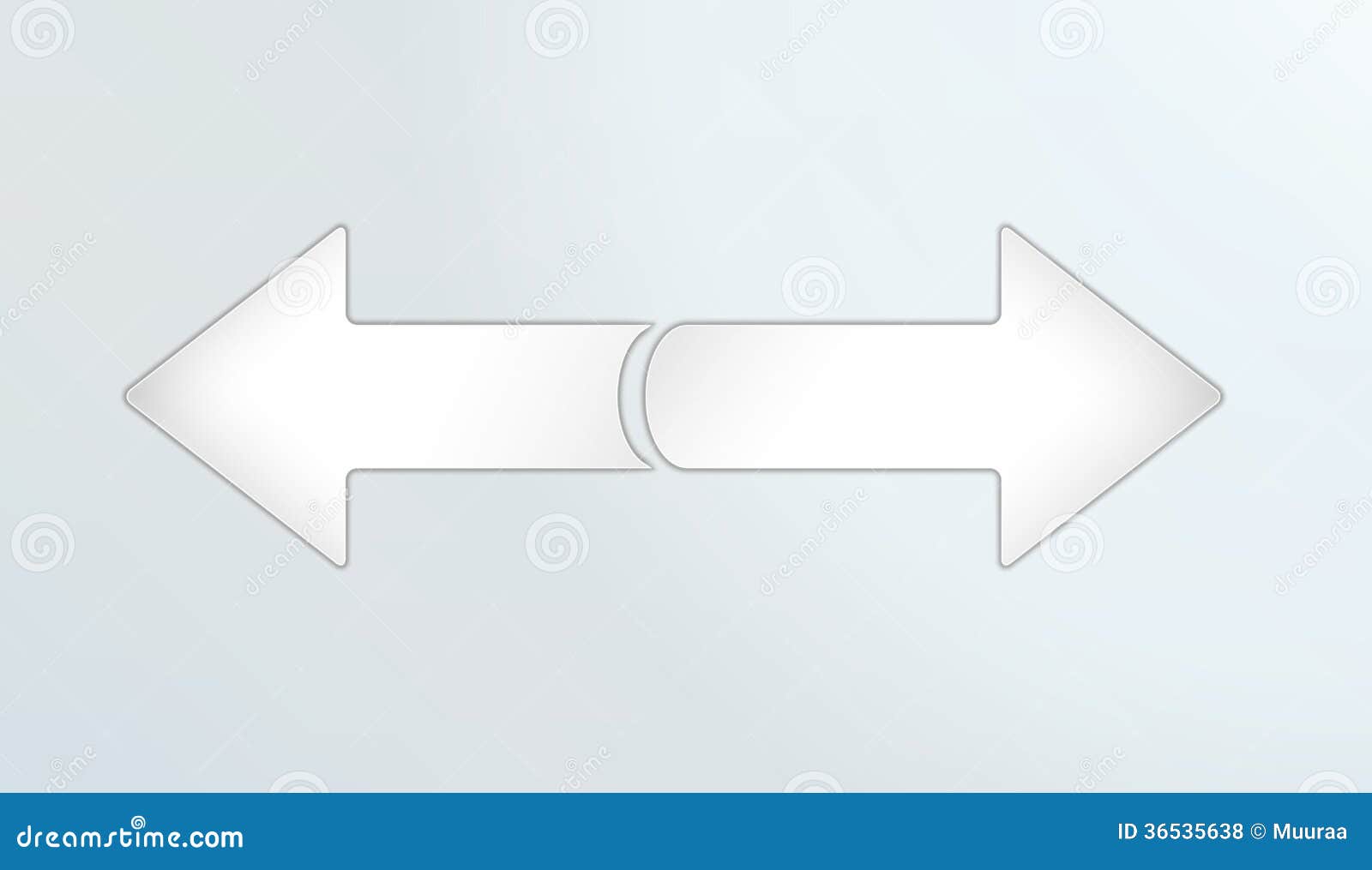 Two Inverse Arrows In Opposite Direction. Stock Vector Illustration ...