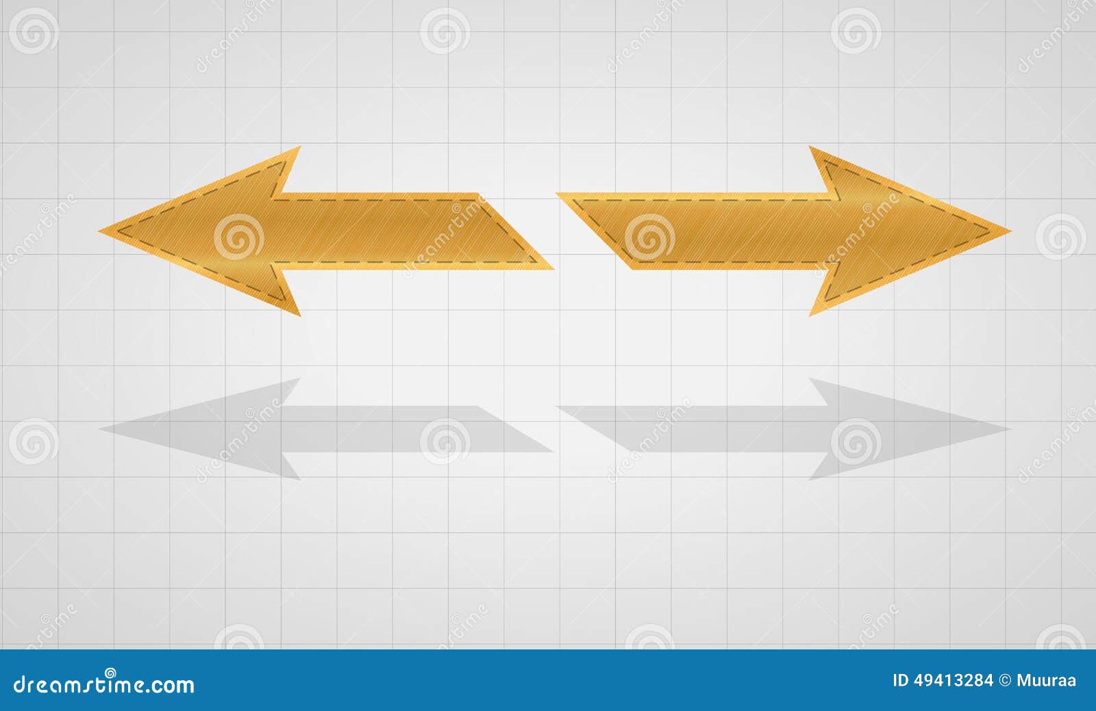 Two Inverse Arrows In Opposite Direction. Stock Vector Illustration ...