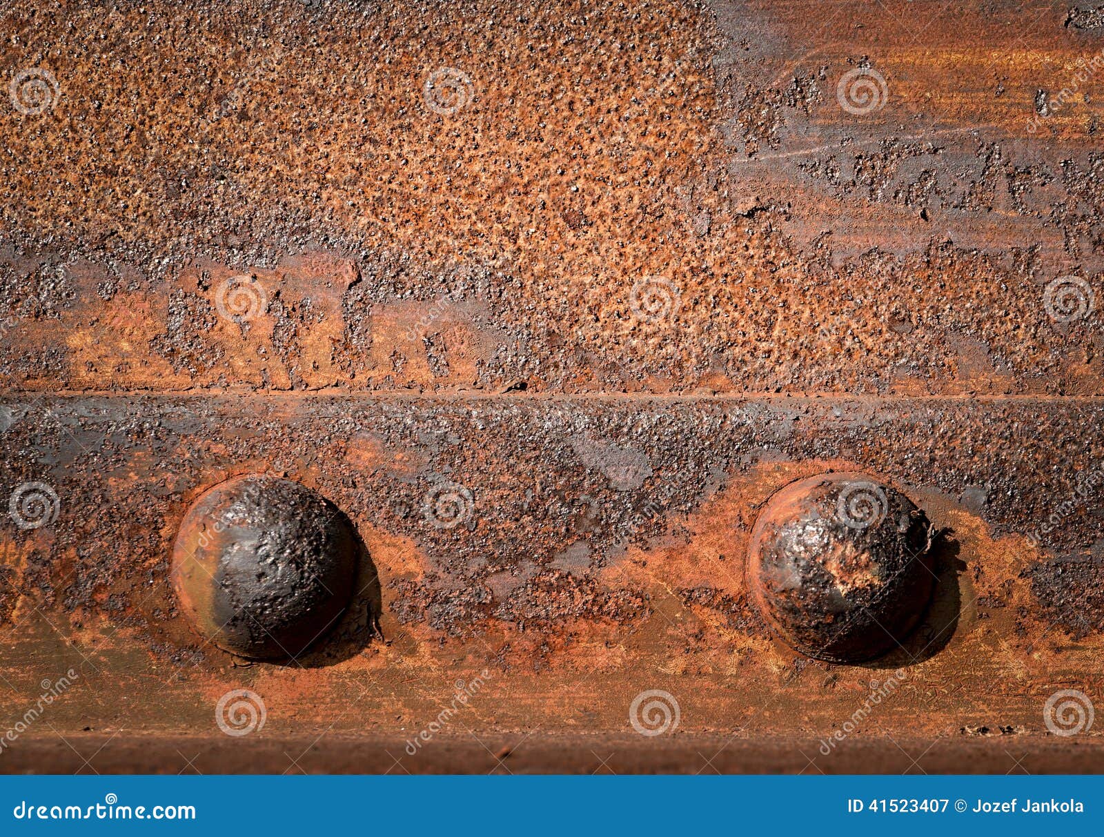 Two iron rivets stock image. Image of plate, antique - 41523407