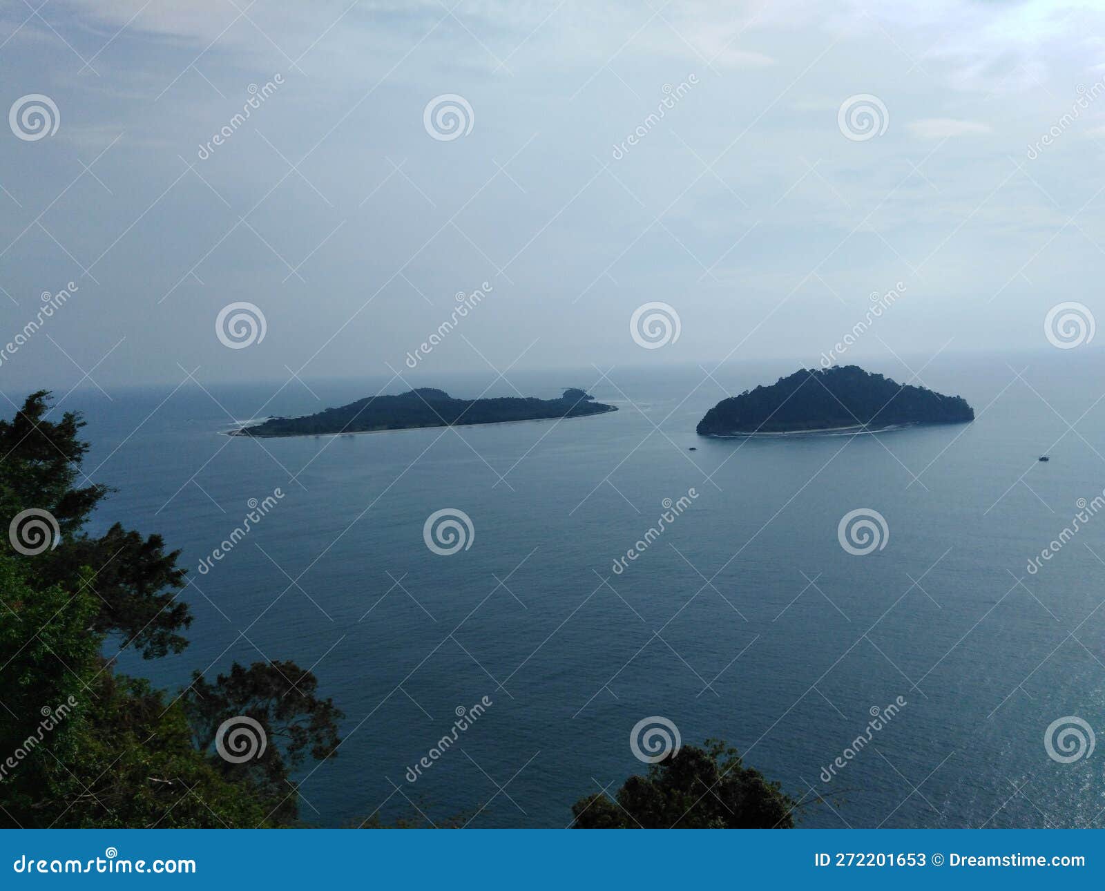 Two Islands Look Beautiful from a Distance Stock Image - Image of ...