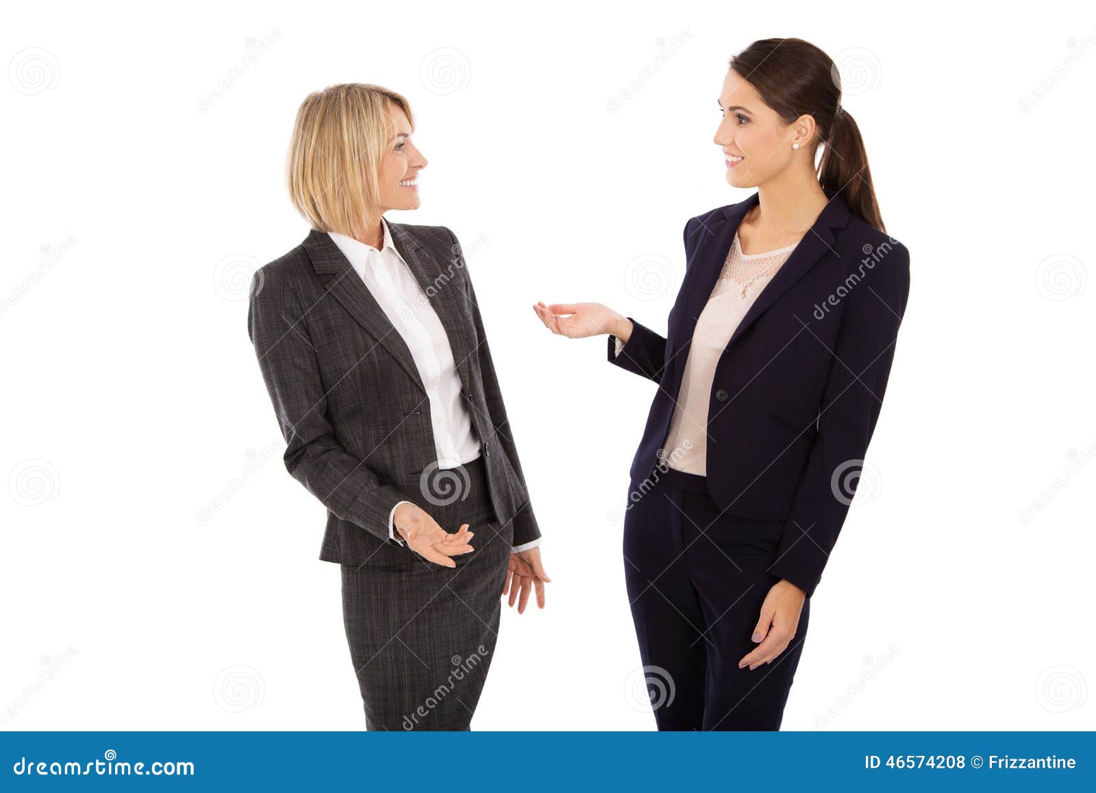 Two Isolated Businesswoman Talking Together: Concept for Body La Stock ... Two Isolated Businesswoman Talking Together: Concept for Body La Stock ...