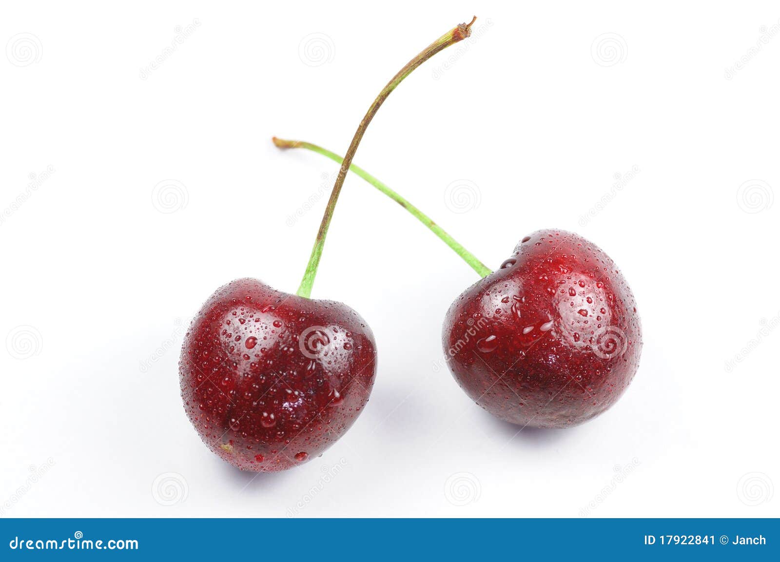 Two isolated cherry stock image. Image of food, delicious - 17922841