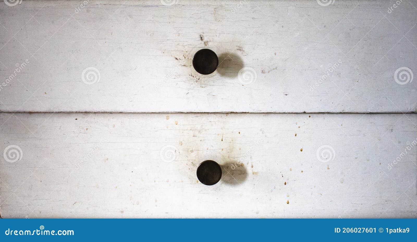 Two Isolated Dirty Old White Drawers Stock Image - Image of carpenter ...