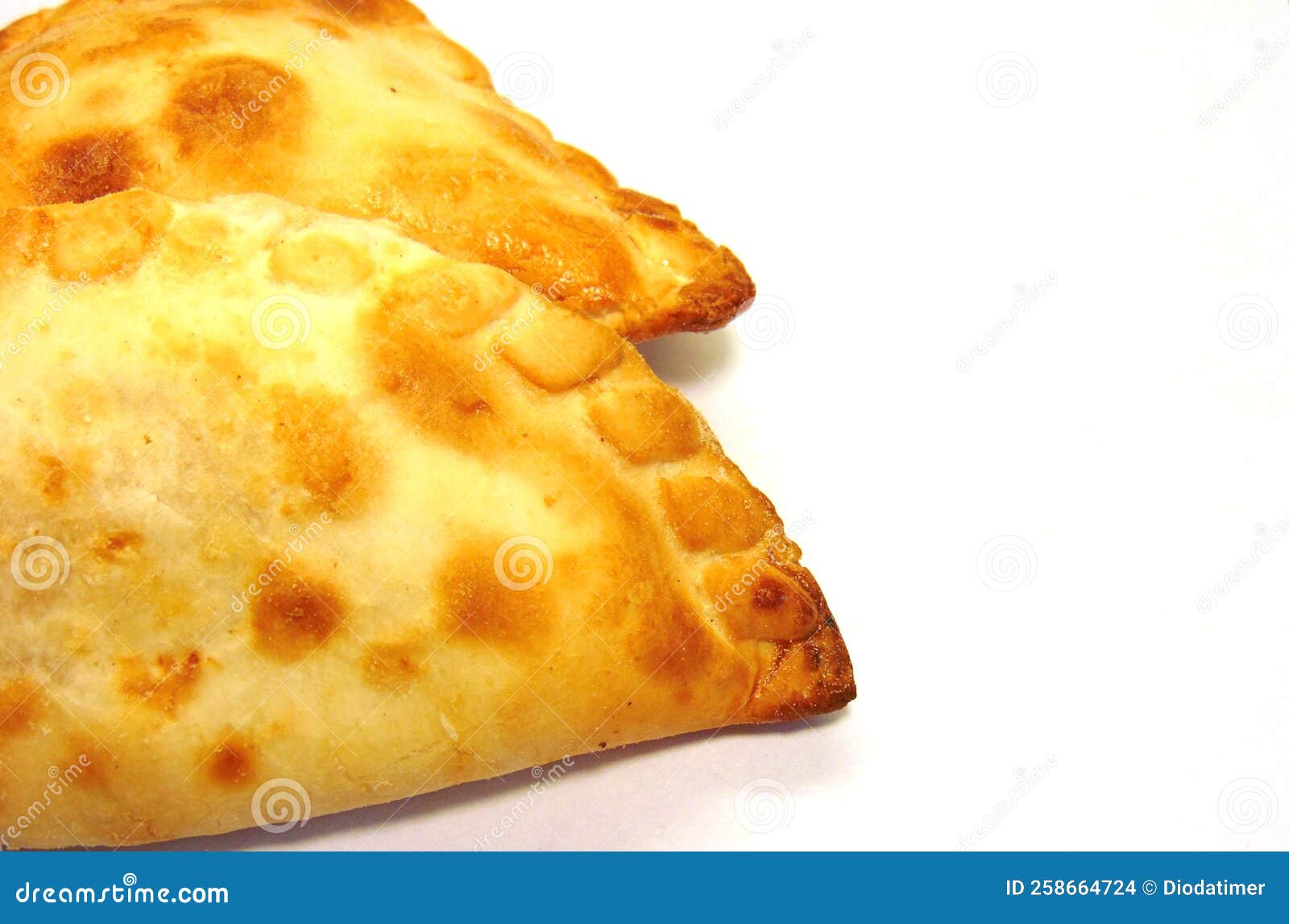 Two Isolated Empanada Snacks Closeup Photo Stock Photo - Image of ...