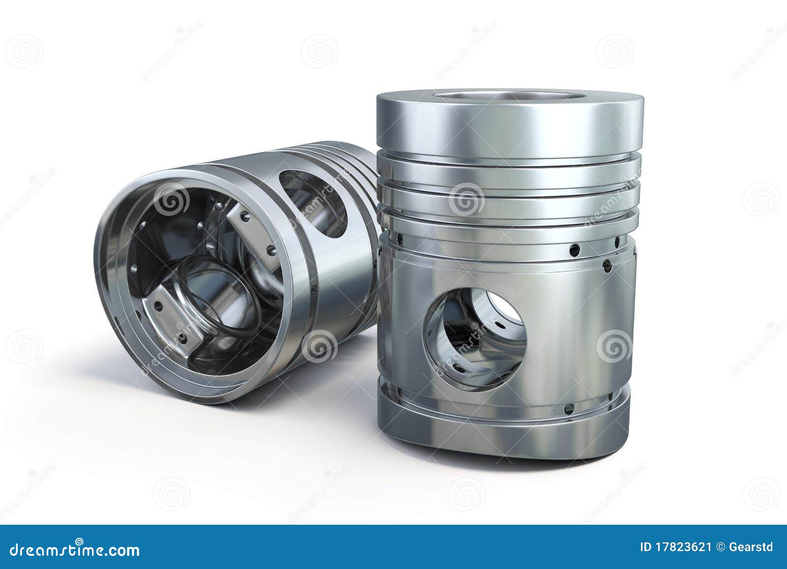 Two isolated pistons stock illustration. Illustration of connection ...
