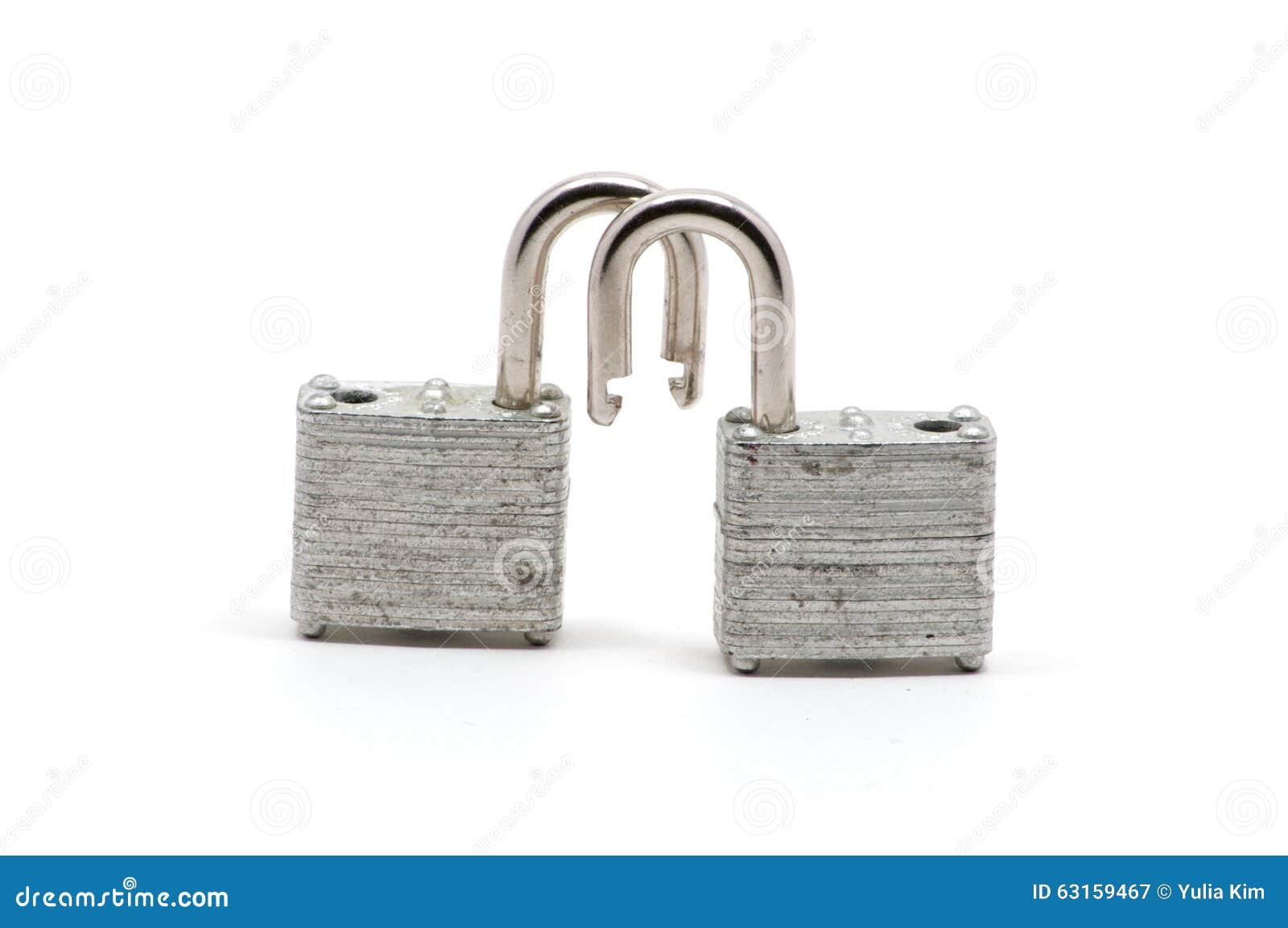 Two isolated silver locks stock image. Image of stripy - 63159467