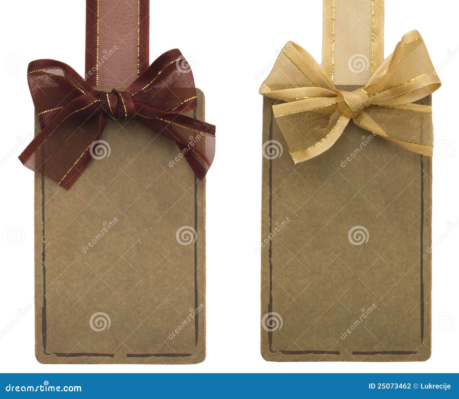 Two isolated tags stock photo. Image of blank, clip, gift - 25073462
