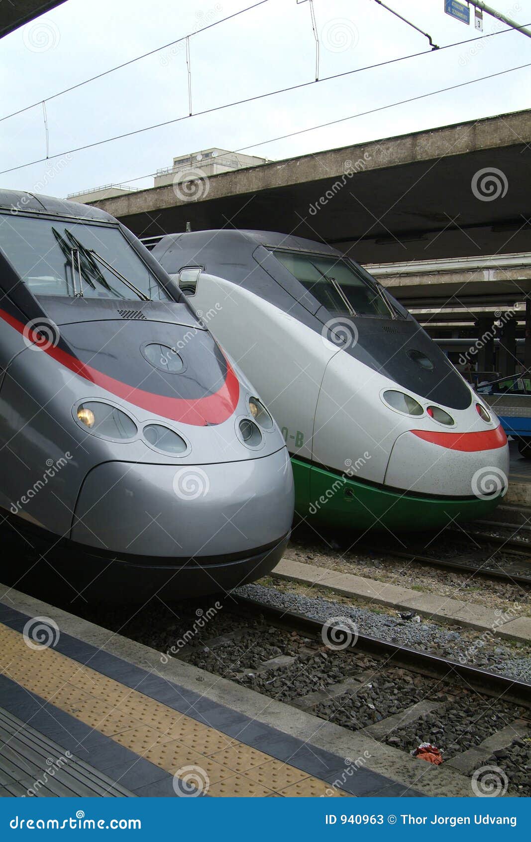 Two Italian express trains stock image. Image of express - 940963