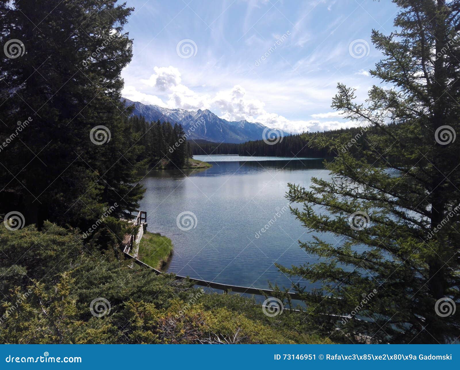The Two Jack Lake, Alberta, Canada Stock Image - Image of alberta ...