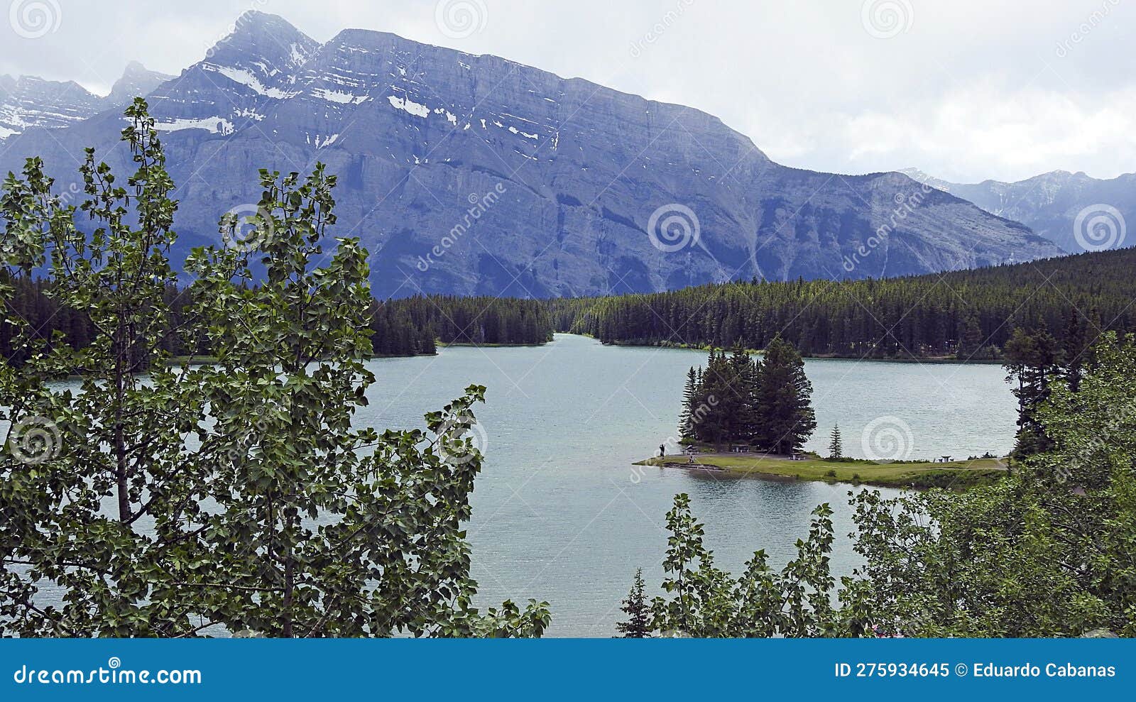 Two Jack Lake. Banff, Alberta, Canada Stock Image - Image of alberta ...