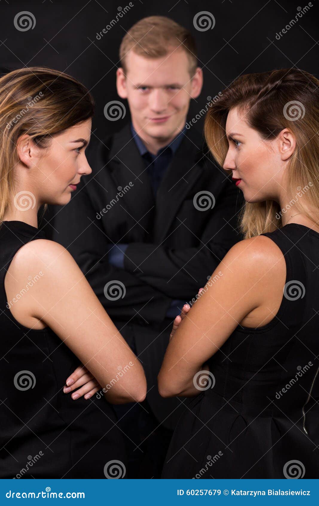 Two jealous women stock image. Image of couple, seduction - 60257679