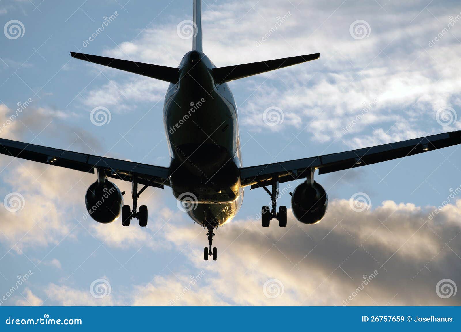 Two jet engine aircraft stock image. Image of high, power - 26757659