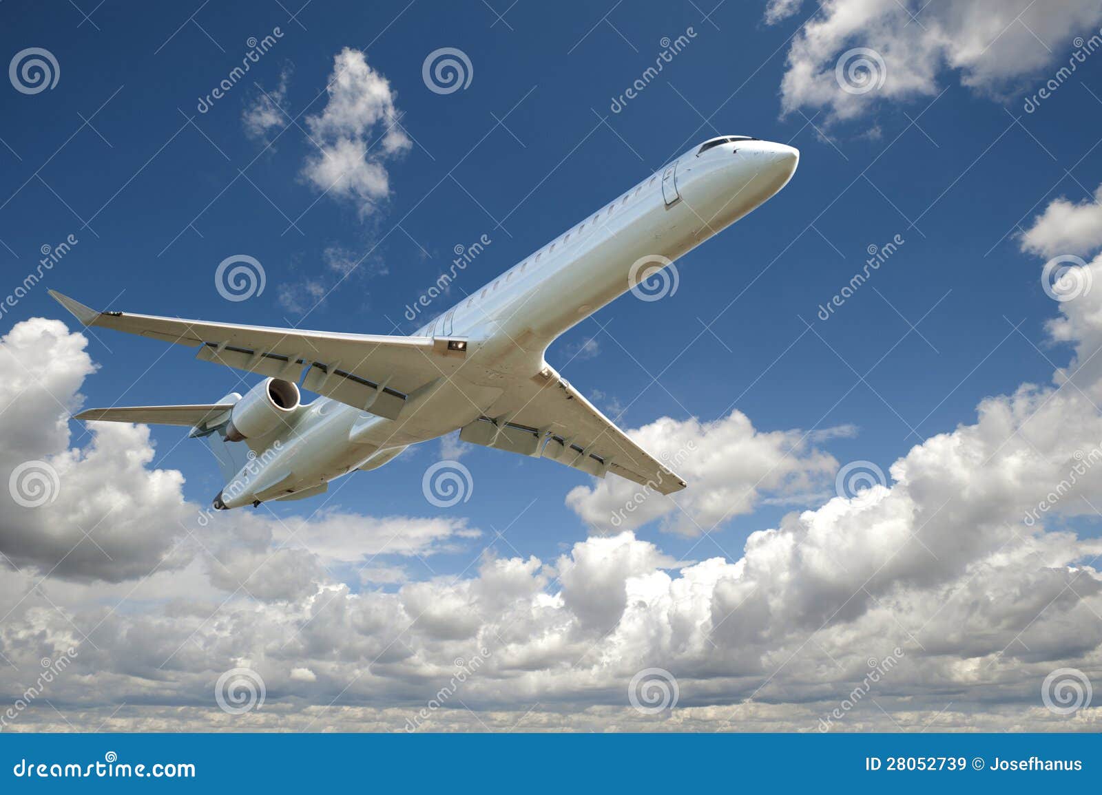 Two Jet Engine Aircraft Flying Stock Image - Image of aircraft, high ...