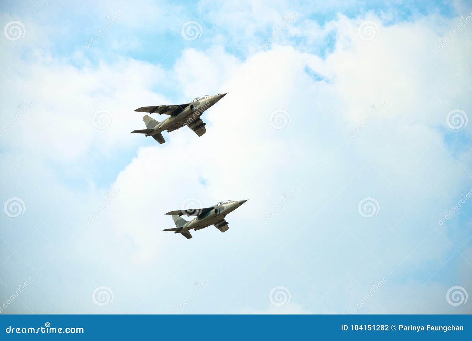 Two jet fighters on sky stock photo. Image of pilot - 104151282