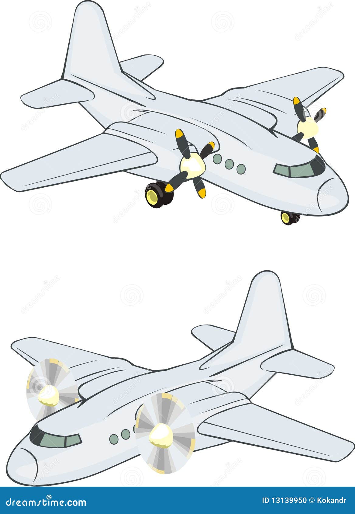 Two jets stock vector. Illustration of flying, revolving - 13139950