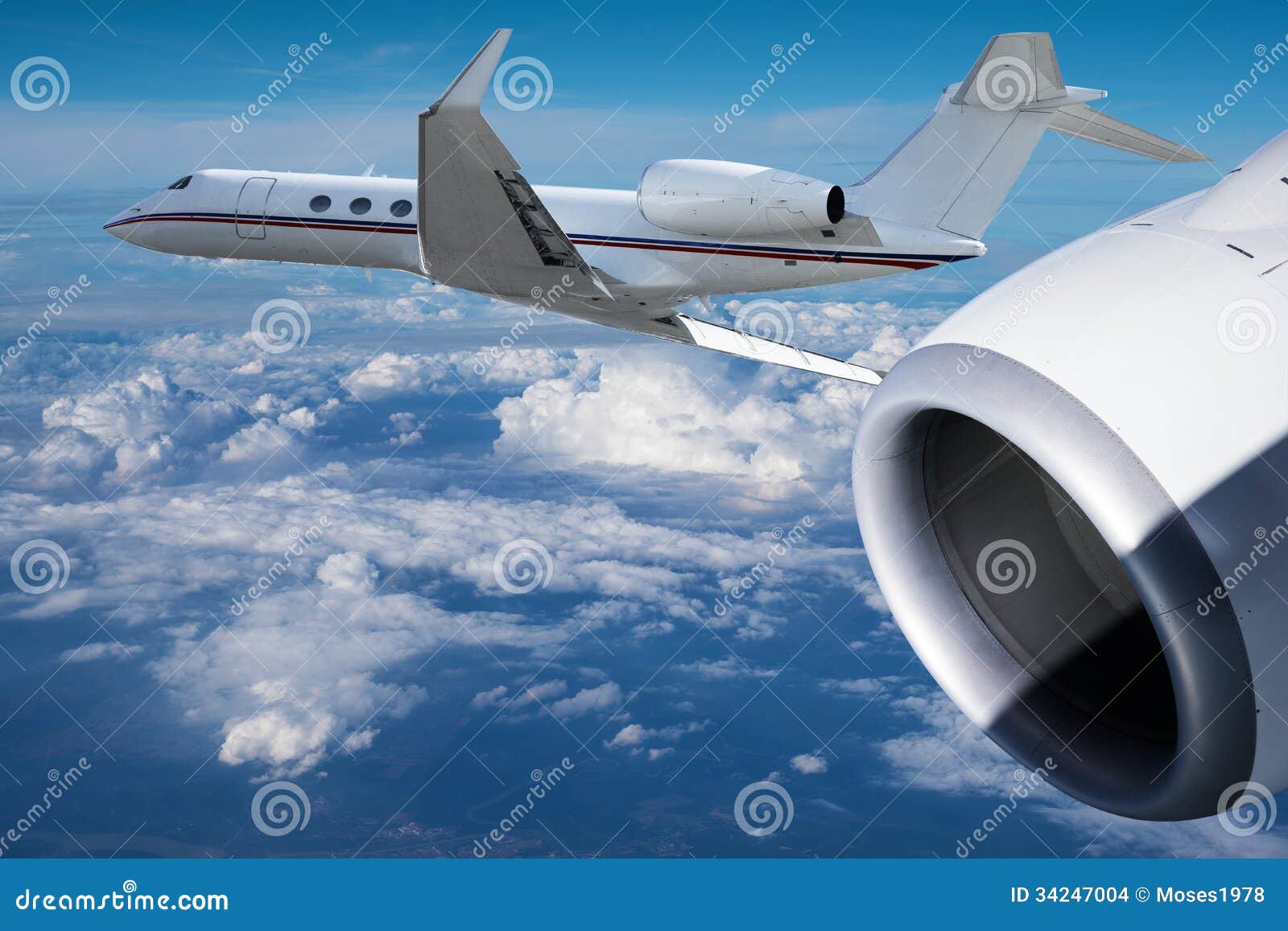 Two jets stock photo. Image of airplane, couple, flight - 34247004