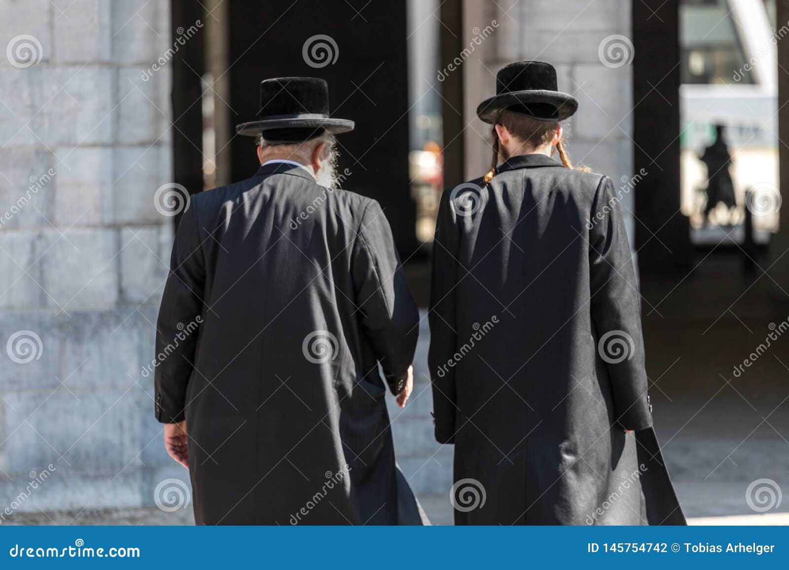 Two Jewish Man in Traditional Clothes Editorial Photography - Image of ...
