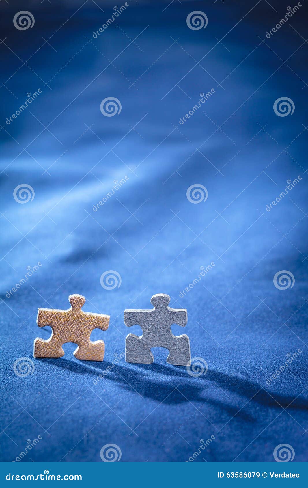 Two jigsaw puzzle pieces stock image. Image of symbol - 63586079