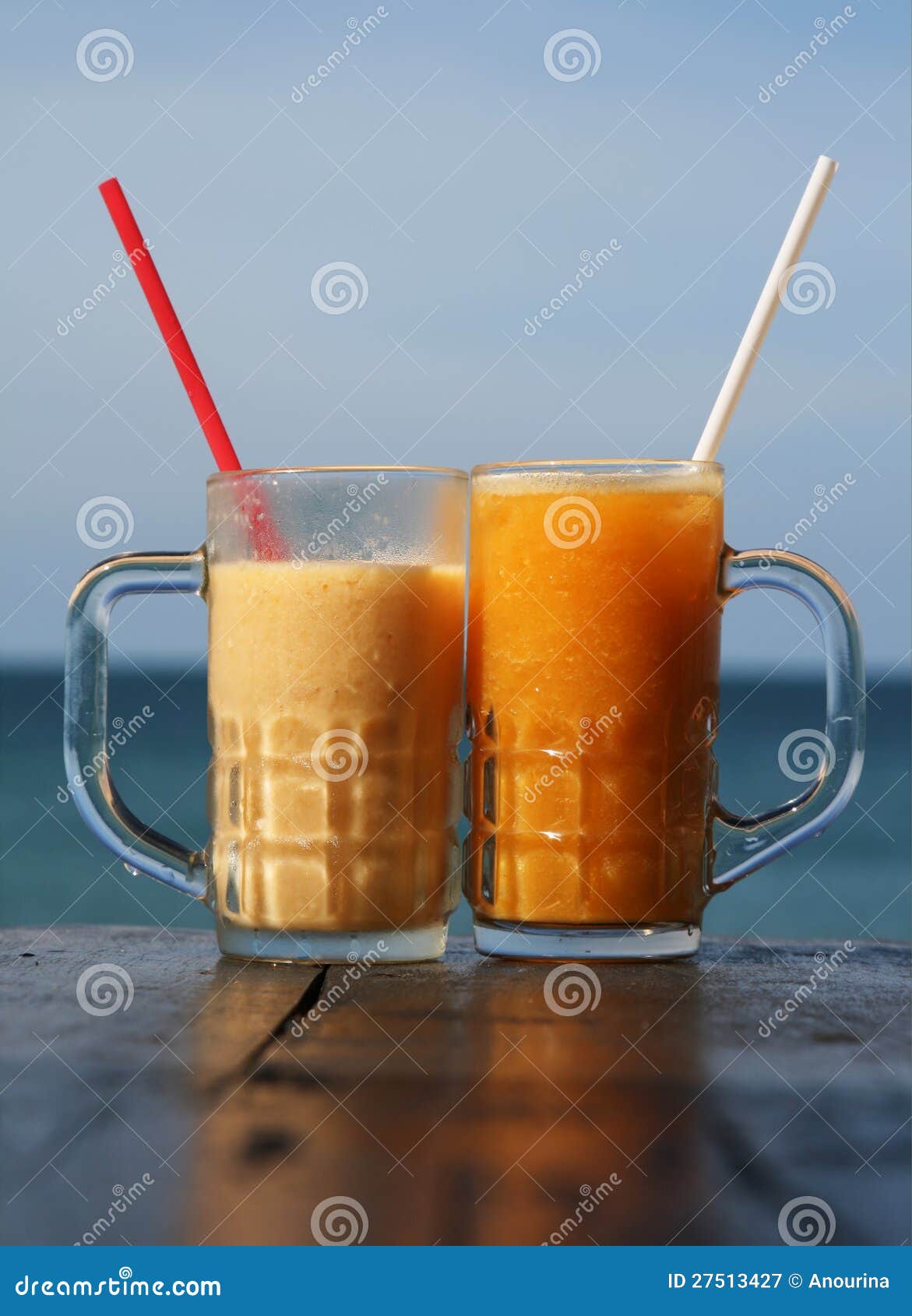 Two juices stock image. Image of outdoor, drink, shake - 27513427