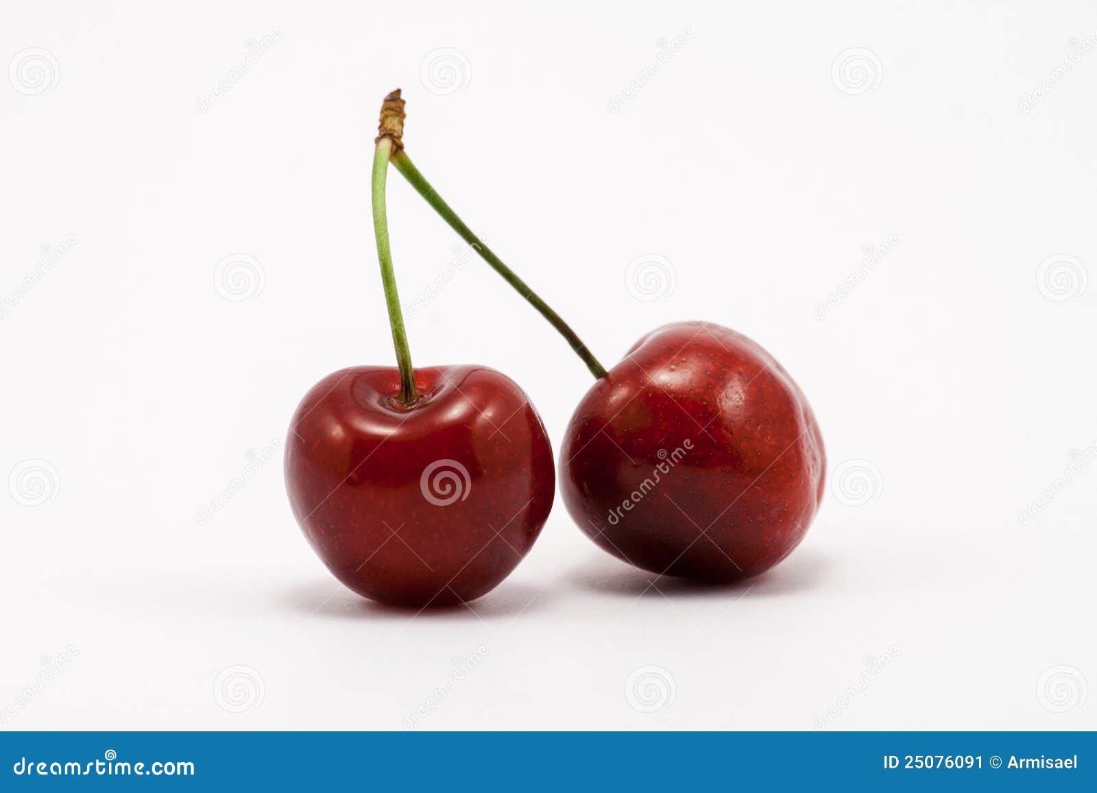 Juicy Ruby Red Cherries In Colored Cups Royalty-Free Stock Photography ...