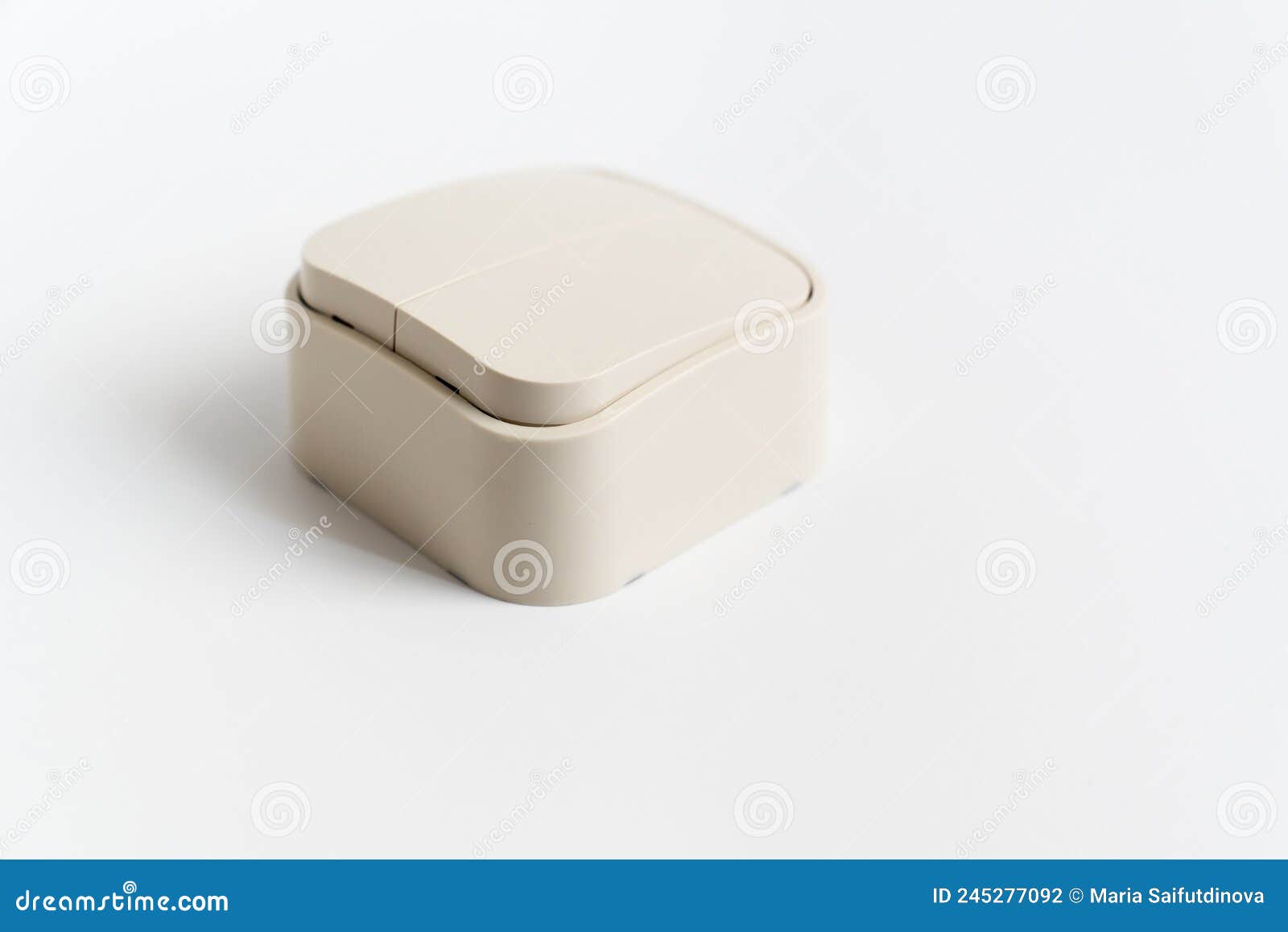 Two-key Light Switch on a White Background. Stock Photo - Image of ...