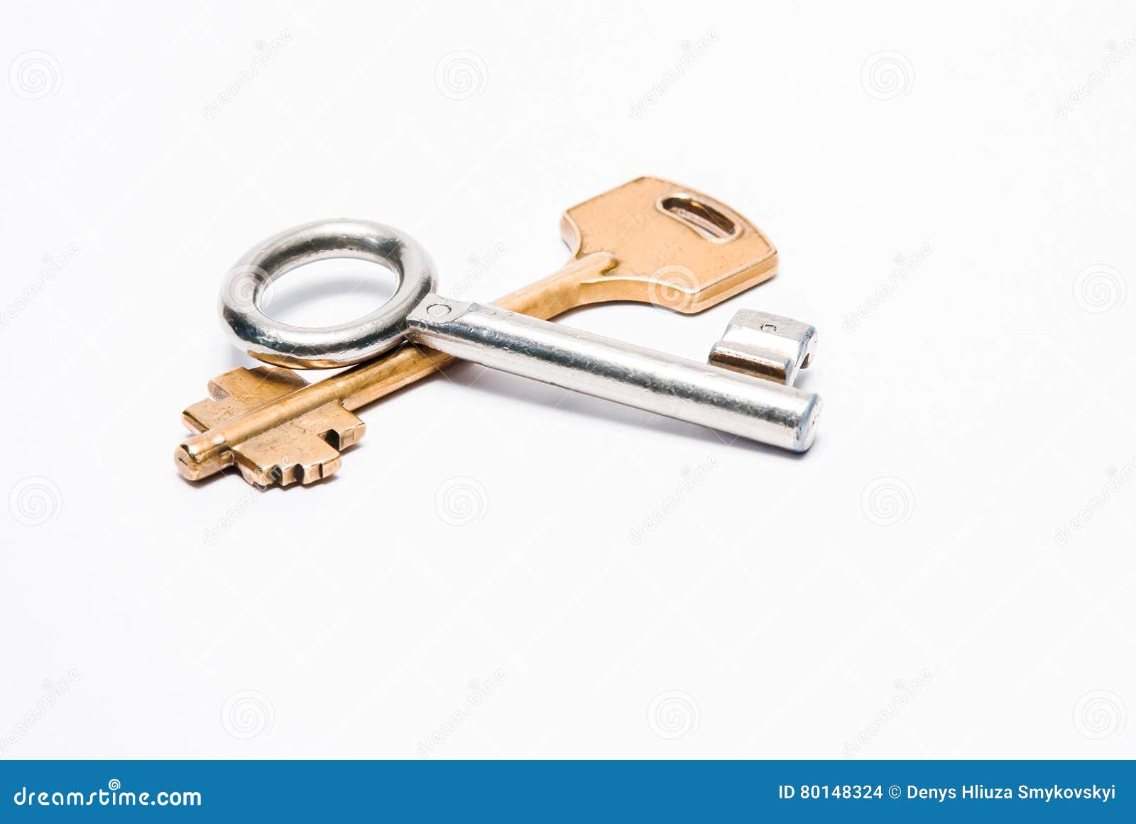 Two keys stock photo. Image of steel, business, brass - 80148324