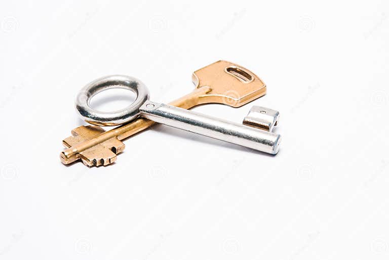 Two keys stock photo. Image of steel, business, brass - 80148324