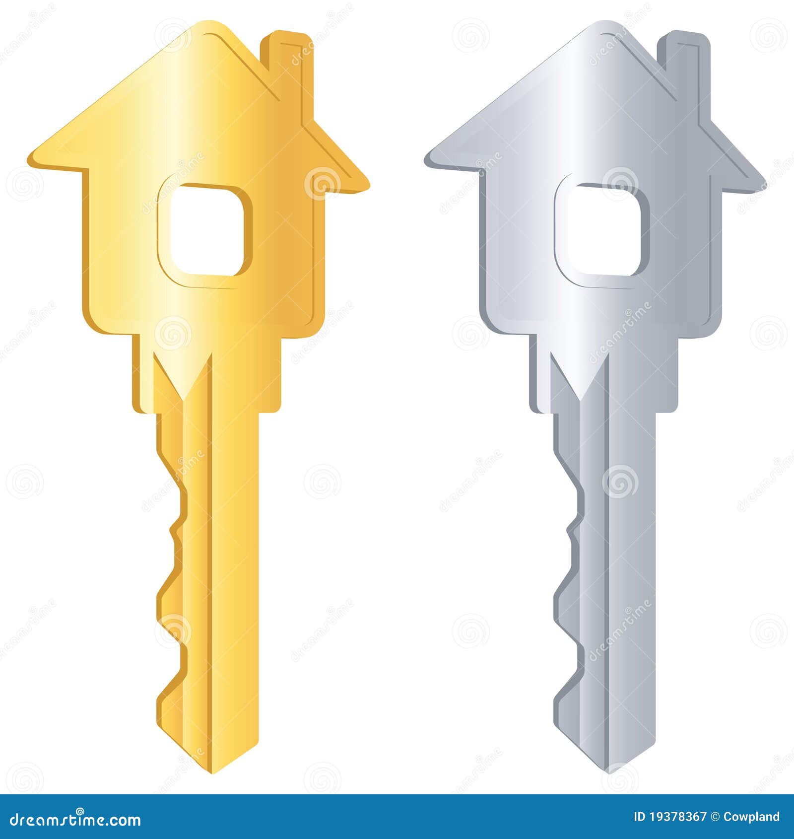 Two keys for home stock vector. Illustration of home - 19378367
