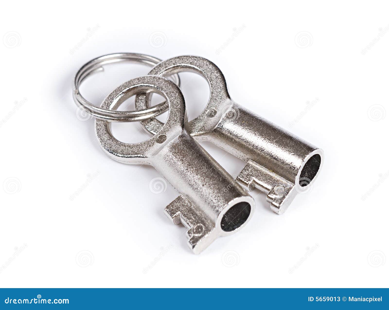 Two keys isolated stock image. Image of object, background - 5659013