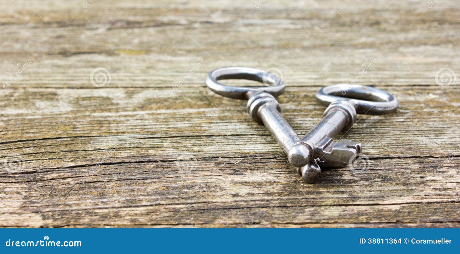 Two keys stock photo. Image of wood, rusty, board, weathered - 38811364