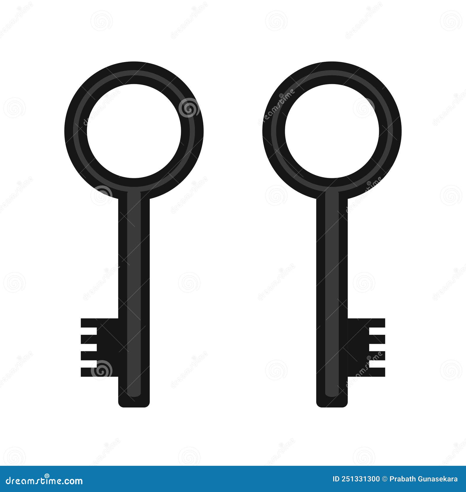 Keys Vector.Silhouette Of Keys Vector. | CartoonDealer.com #121632221