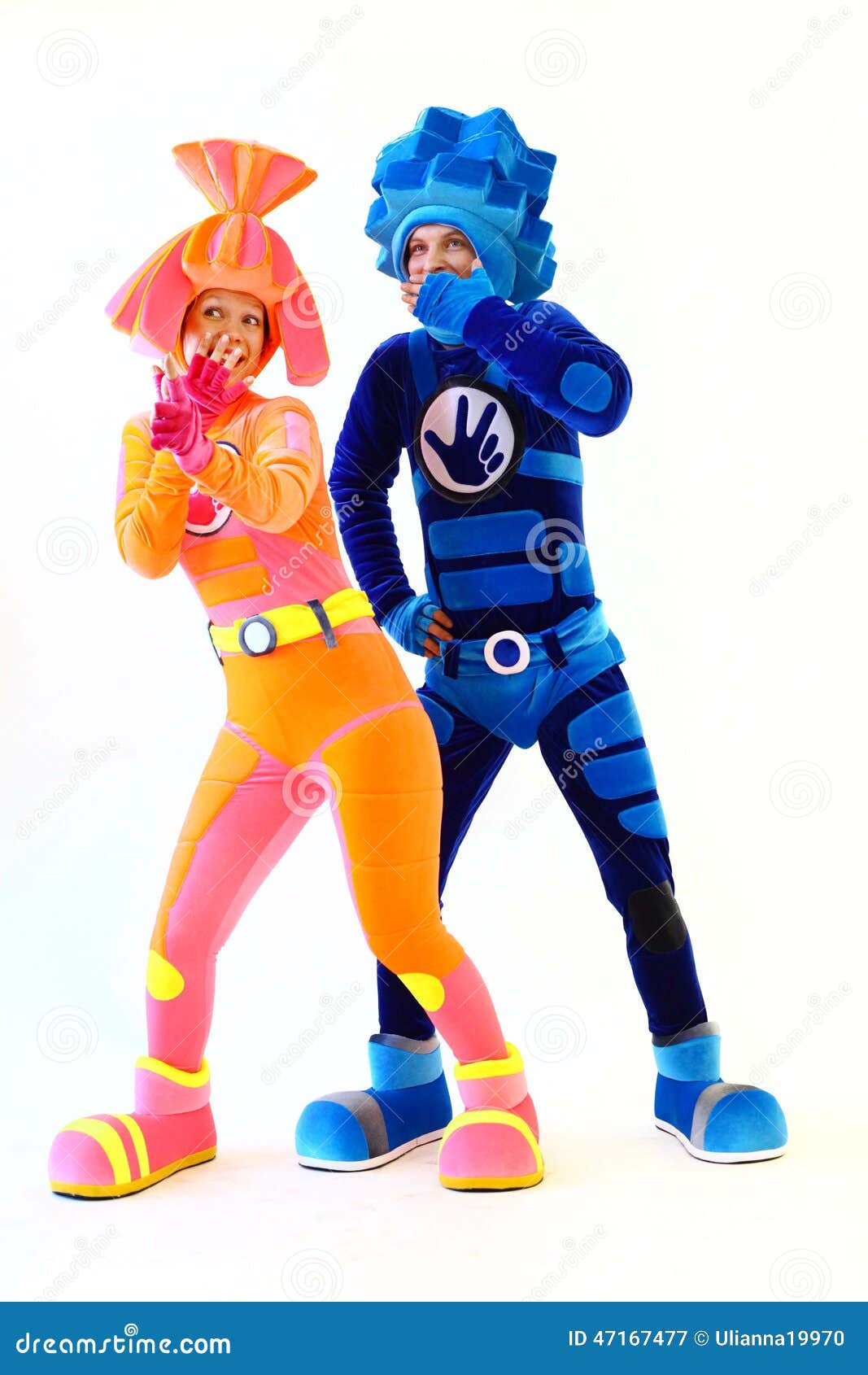 Two Kid Animators Perfoming Their Programm Stock Image - Image of fixik ...