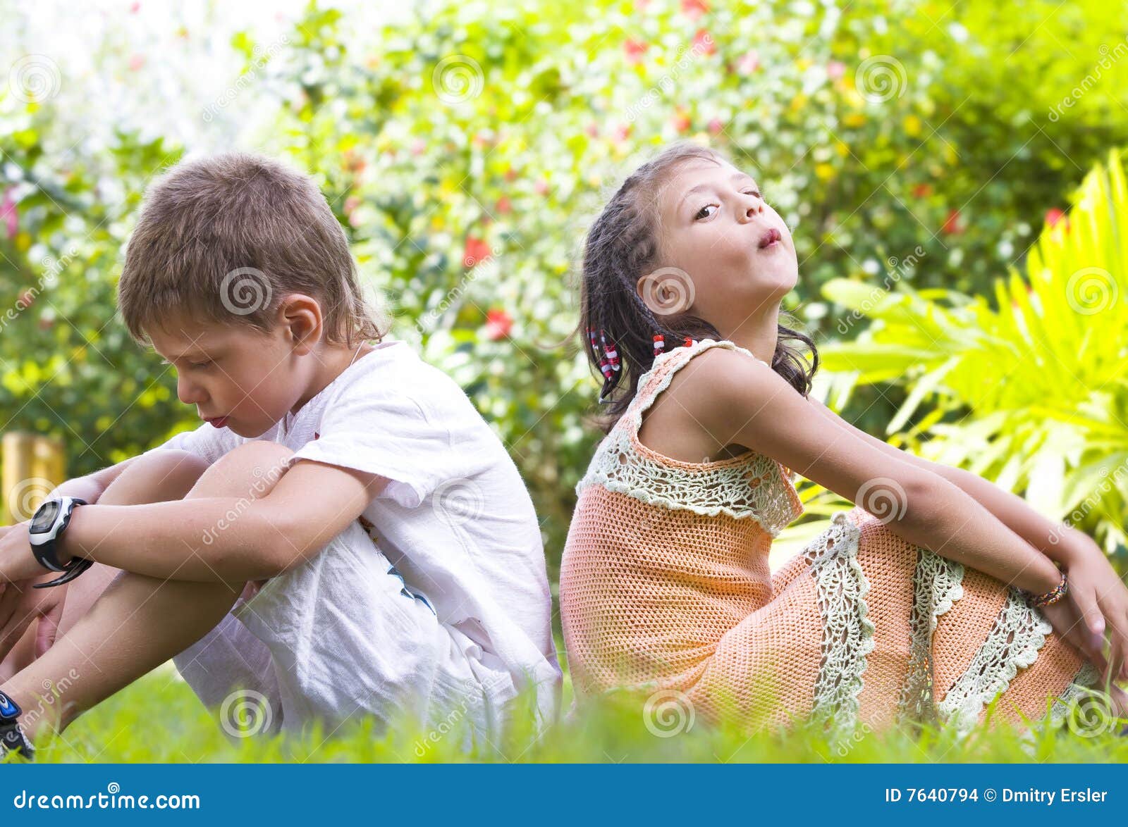 Two kids stock photo. Image of emotional, healthy, happiness - 7640794