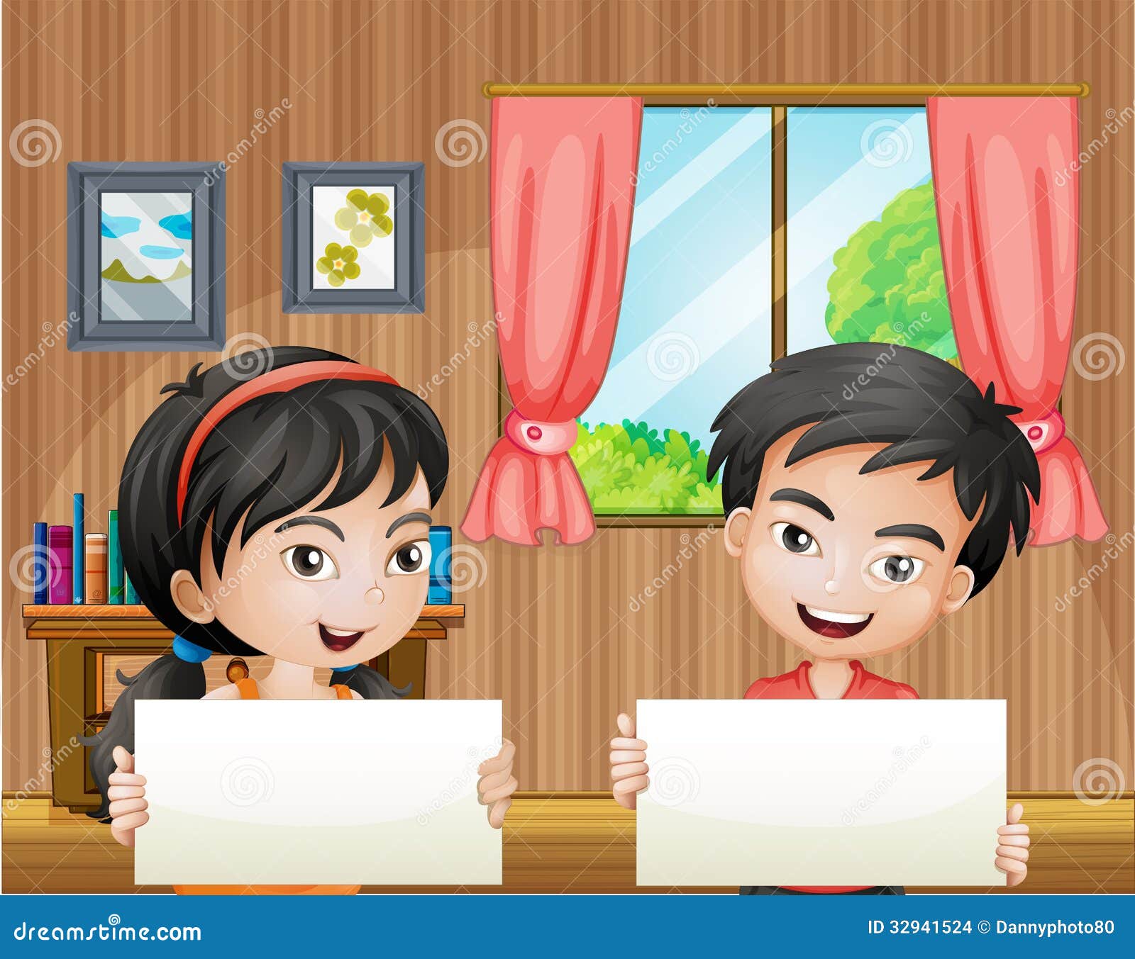 Children Empty Signboards Stock Illustrations – 18 Children Empty ...