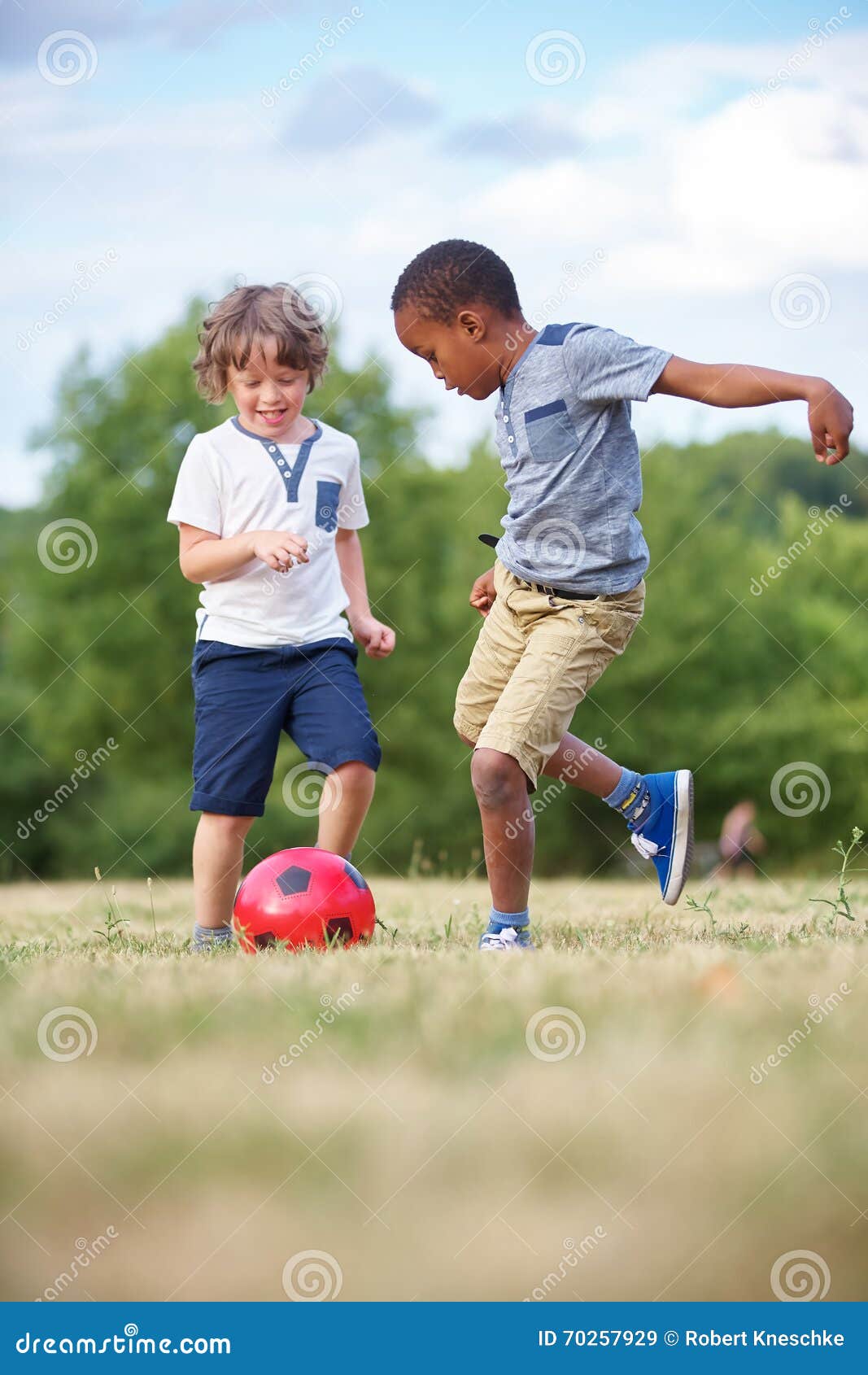 Two kids having fun stock image. Image of happy, active - 70257929