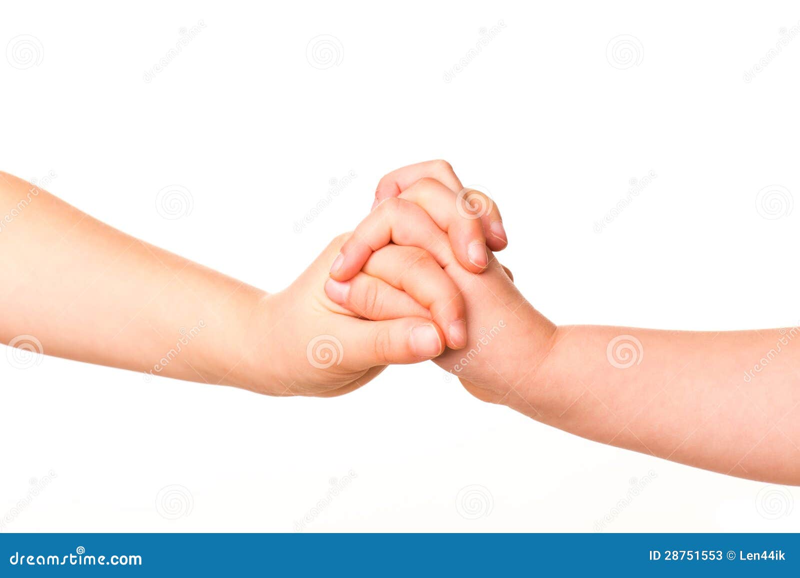 Two Kids Holding Hands Together. Stock Image - Image of body, family ...