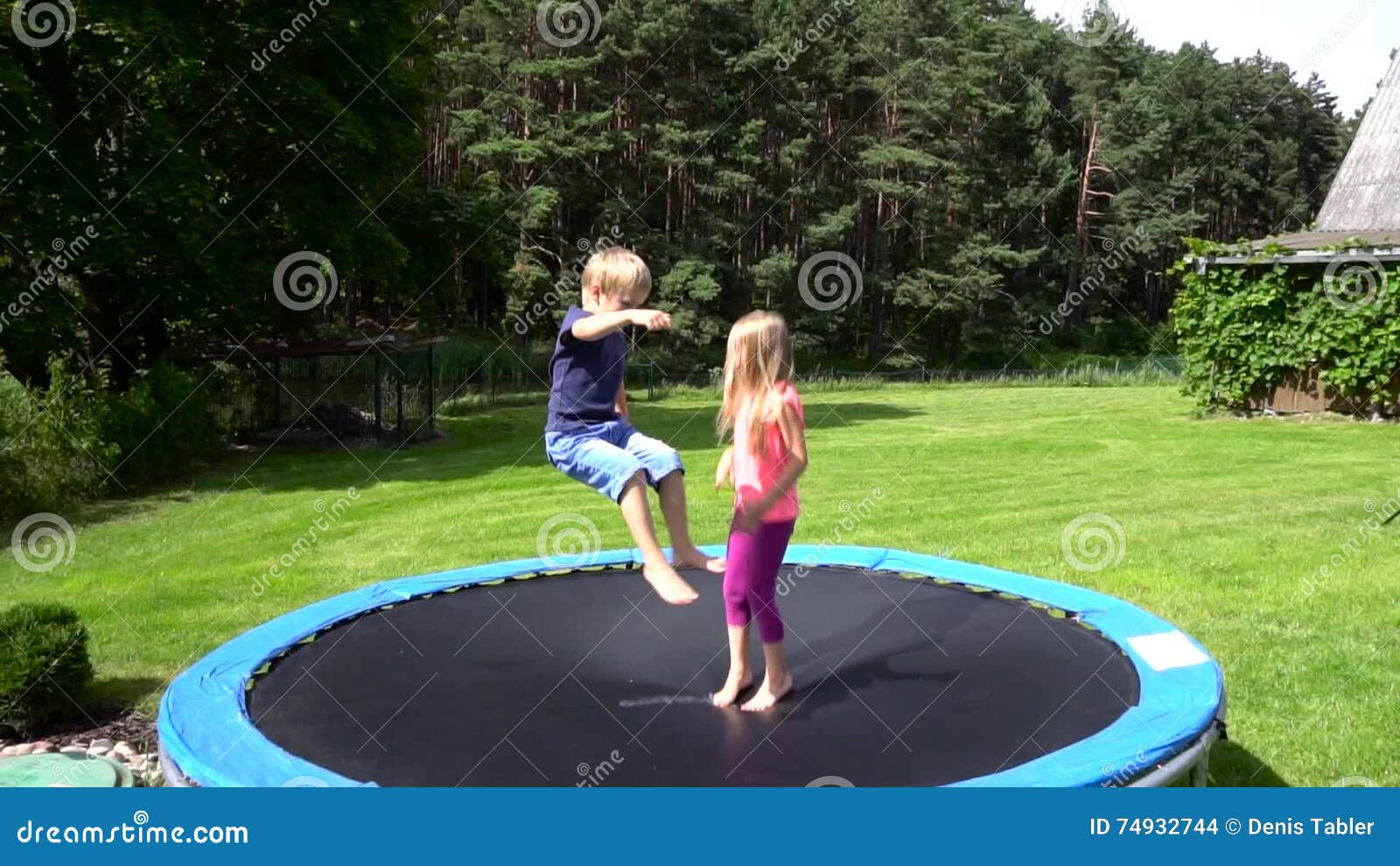 Two Kids Jumping Trampoline Stock Footage & Videos - 48 Stock Videos