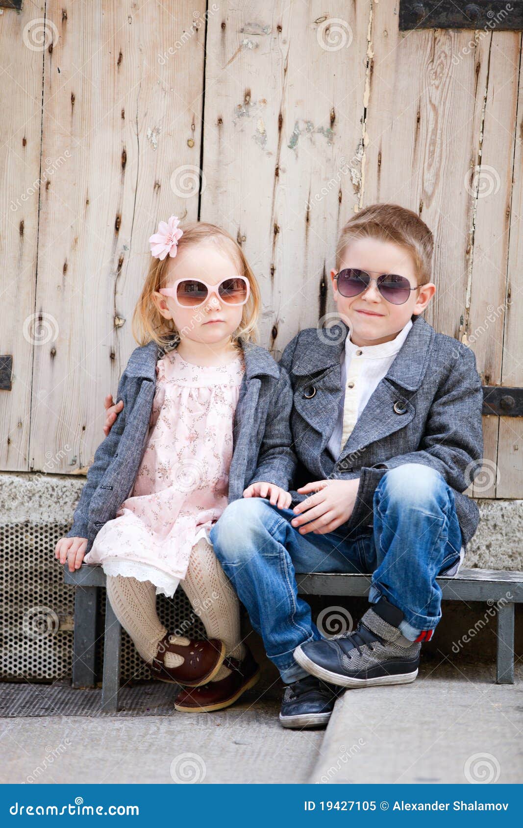 Two kids outdoors stock image. Image of cute, sister - 19427105