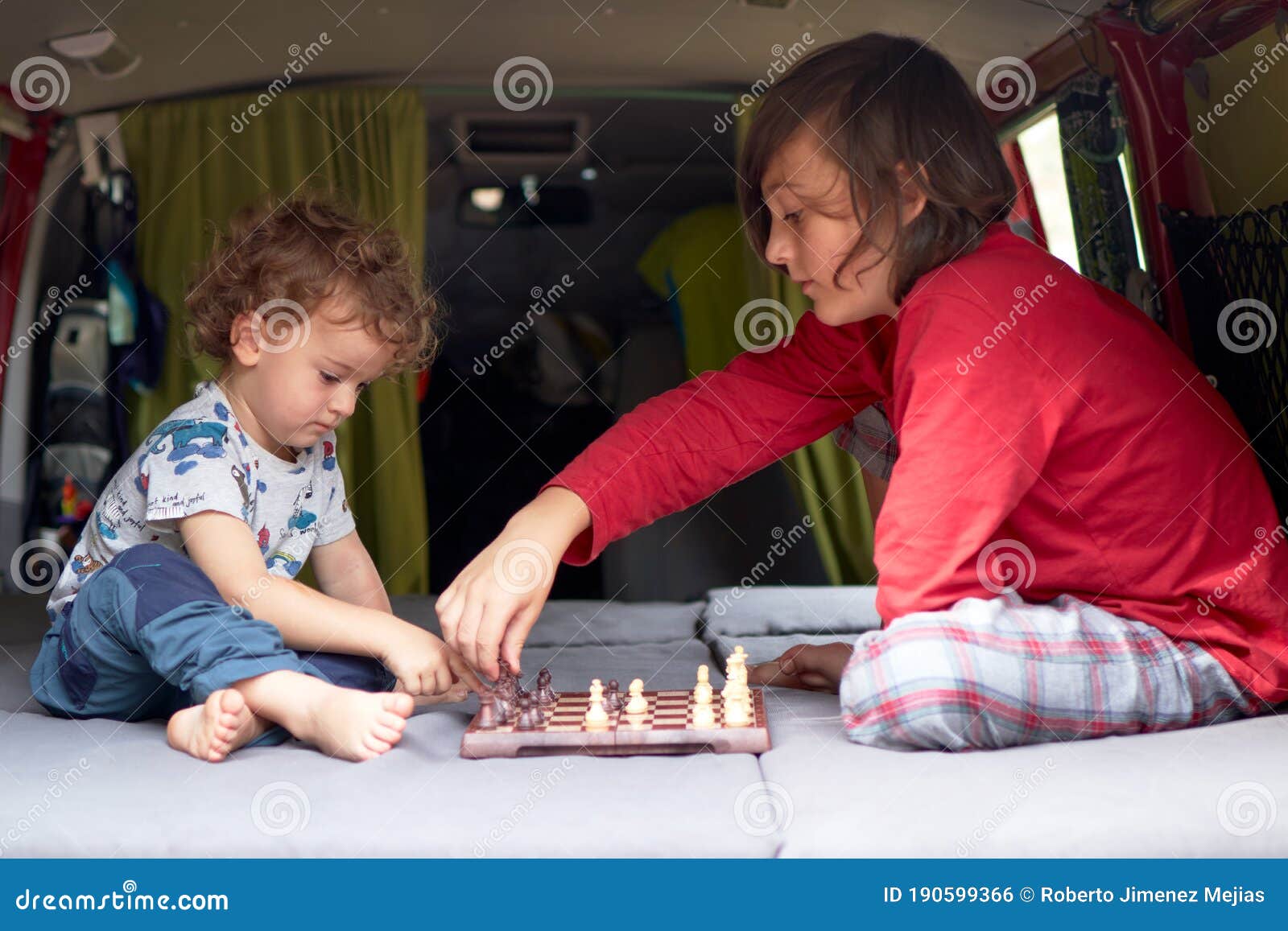 Kids Playing Campsite Caravan Photos - Free & Royalty-Free Stock Photos ...