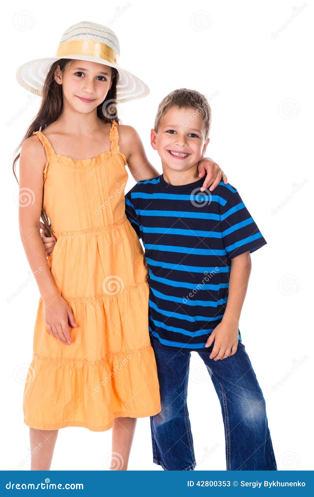 Two kids standing together stock image. Image of together - 42800353
