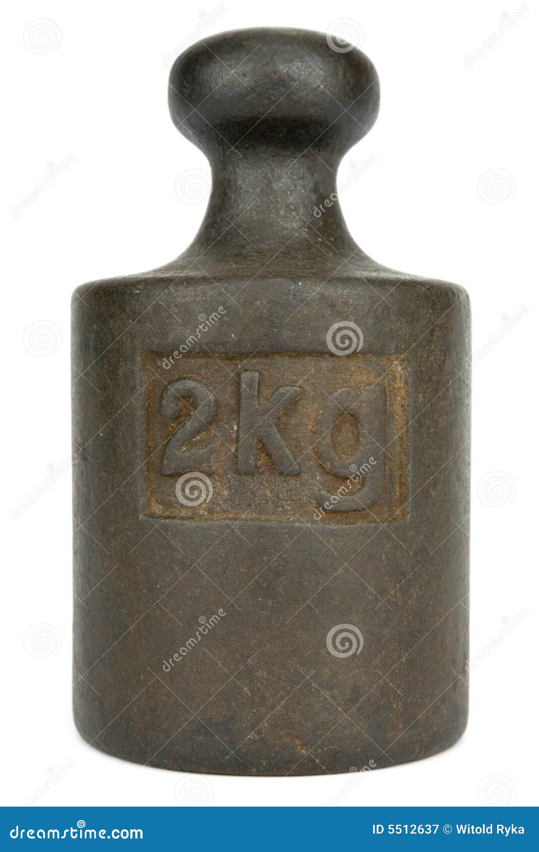 Two kilogram weight stock image. Image of kilogram, rusty - 5512637