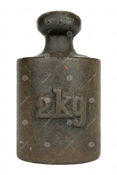 Two kilogram weight stock image. Image of single, mass - 5828437